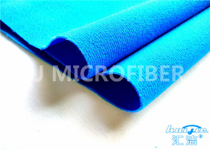 Tela flexible del lazo del velcro del poliéster azul para la adhesión ...